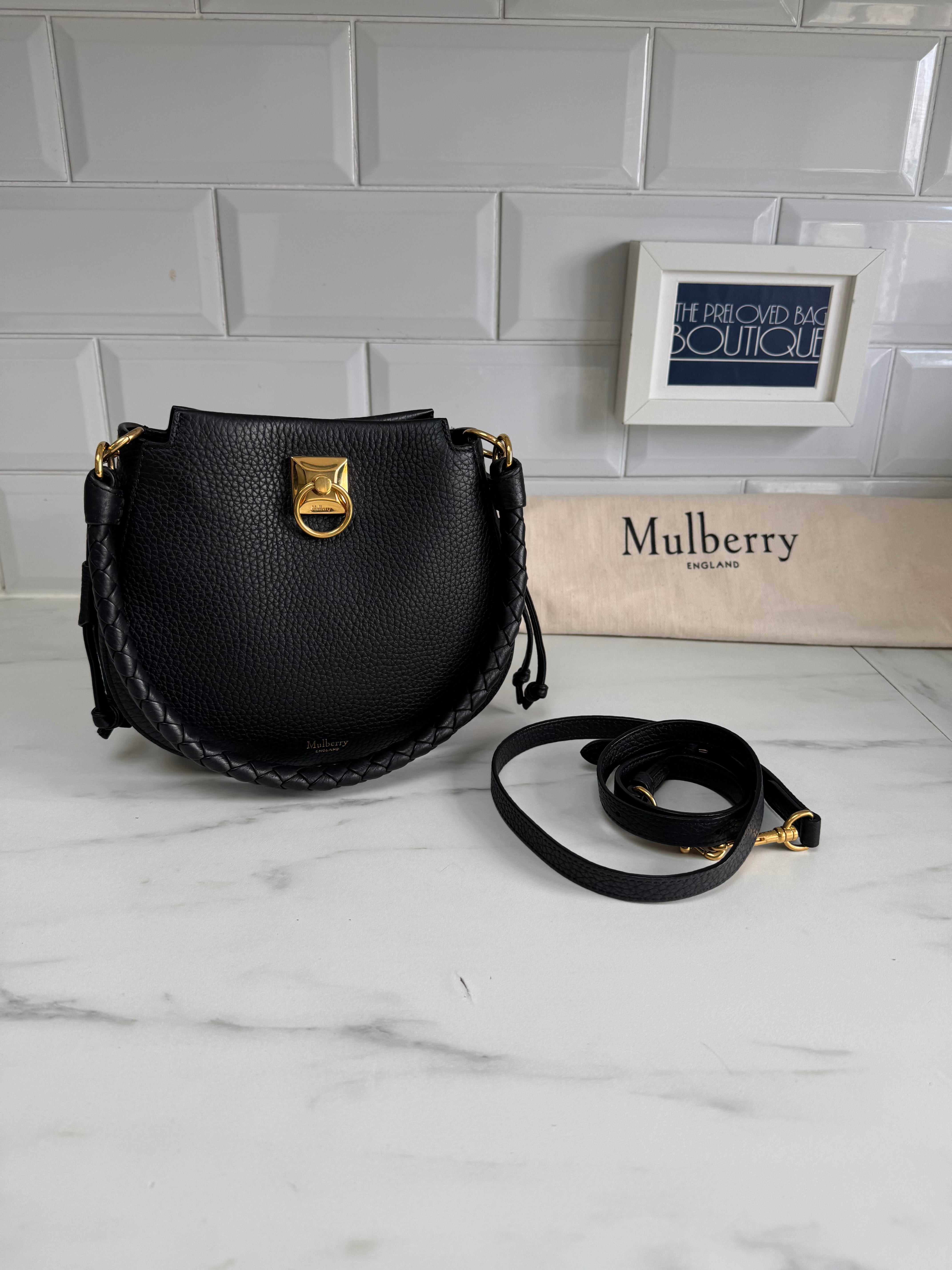 Mulberry Mini Iris Hobo - Black – The Preloved Bag Boutique